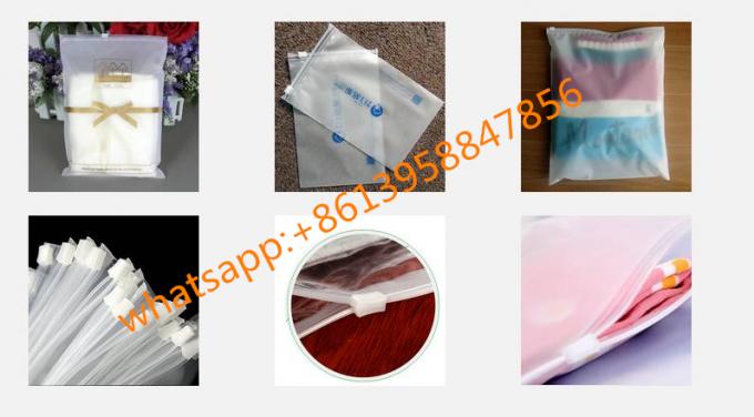Zipper attachment bag making machine with Automatic slider insertion system
